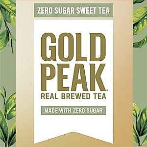 Gold Peak Zero Sugar Diet Iced Tea Drink, 16.9 fl oz, 6 Pack