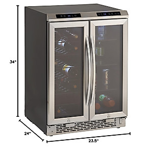 Avanti WBV19DZ Side by Side Dual Zone Wine/Beverage Cooler