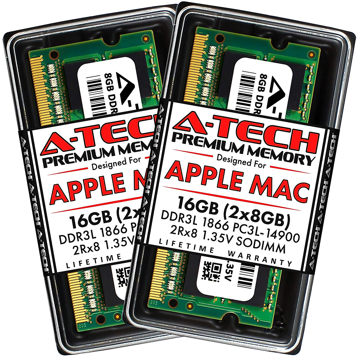 A-Tech 16GB (2x8GB) RAM for Apple iMac Late 2015 27 inch Retina 5K | DDR3L 1866MHz / 1867MHz PC3L-14900 1.35V 204-Pin SODIMM Memory Upgrade Kit
