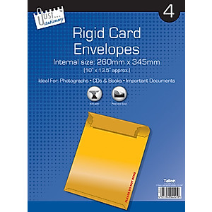 Tallon Just Stationery 265x350mm Board Envelopes (Pack of 4)