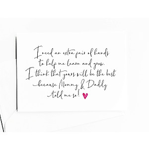 Will You Be My Godparents Asking Mommy Card, Godmother Request, Christening Gift, God Mom Card, Godfather Gift, Extra Pair of Hands