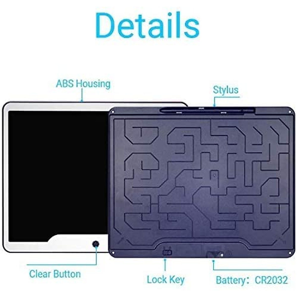 NOBES Toys for 3-10 Years Old Boys Girls, 15-Inch Large LCD Writing Tablet Drawing Tablet for Kids & Adults, Toddler Doodle Board, Drawing Pad, Holiday Birthday Gifts for Kids Age 3 4 5 6 7 8 (Blue)