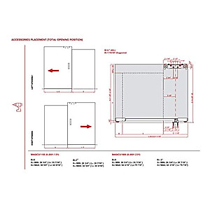 Milcasa Magic 2 – Wall Mount Concealed Sliding System for Wood Doors (Door is NOT Included) - Completely Concealed Hardware and Track (1800) Made in Italy