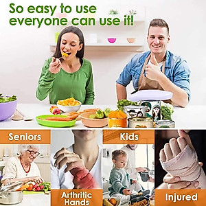 Yinuoday Electric Can Opener with Manual Bottle Opener Battery Operated Handheld Can Opener Smooth Edge Automatic Can Opener for Most Sized Cans