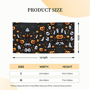 Banners and Signs for Outdoor 35x71 Backdrop for Birthday Party Business Graduation Wedding Event,Cute Halloween Pattern