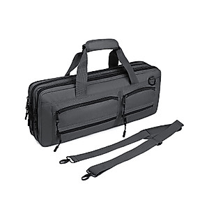 Chef Knife Roll Bag, 16 Pockets Large Knife Case Bag, Durable Oxford Cloth Culinary Bag, Executive Zipped Compartments Chef Knife Carrier Bag for Traveling, Working, Camping - Knifes not Included