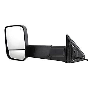 Garage-Pro Mirror Compatible with 2013-2018 Ram 1500, Fits 2013-2018 Ram 2500, Fits 2012-2018 Ram 3500 Towing Mirror, Driver Side, Heated, Power Glass, Blind Spot Glass, In-housing Signal Light