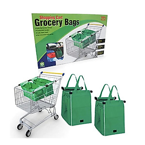 Kole Imports 2-Pc Reusable Shopping Cart Grocery Bags