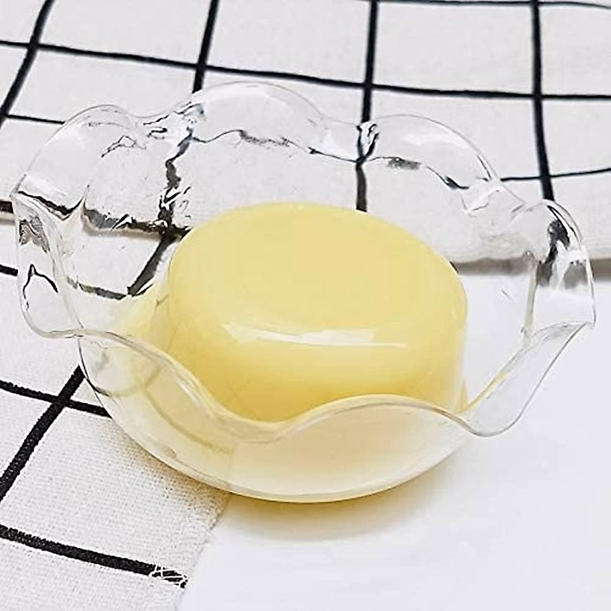 Qixivcom 50 Pack 4 Oz Flower Shaped Plastic Ice Cream Dessert Bowls Dessert Cup Disposable Sundae Bowl Parfait Snack Salad Bowls Tasting Sample Cup Appetizer Serving Bowl for Party Wedding Favor