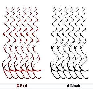 Scary Halloween Decorations Blood Weapon Hanging Swirl , Fake Scary Broken Blood Hands and Feet Broken Body Parts Foil Swirl for Haunted House Halloween Vampire Zombie Party Supplies, 30 Count