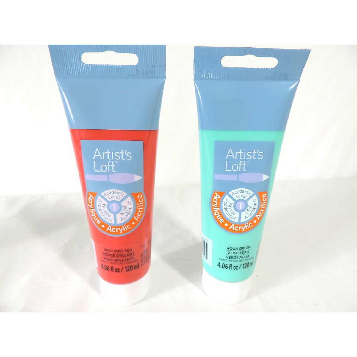 Artist loft Acrylic Paints 6 oz 4 Pack Bundle Yellow, Blue,Red, Aqua