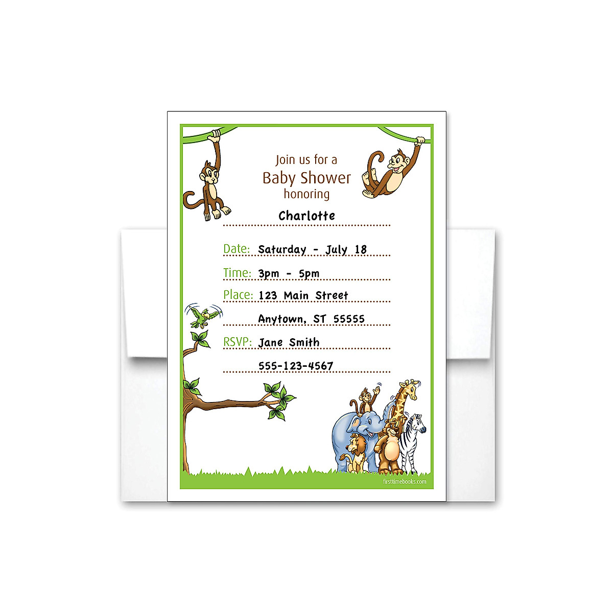 Personalized 30 Baby Shower Invitations Boy or Girl (with Envelopes) - Gender Neutral