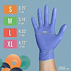 Reli. Nitrile Gloves, Small | 1000 Pack Bulk - Violet Blue | Disposable Gloves - Powder Free, Latex Free |Single-Use Nitrile for Cleaning, Automotive, Salon| Iris Blue, Food Safe