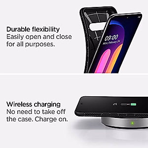 Spigen Rugged Armor Designed for LG V60 ThinQ Case [5G] (2020) - Matte Black