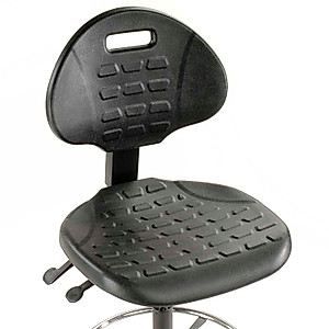 Global Industrial Black 5-Way Adjustable Ergonomic Stool, 225 Lbs Capacity