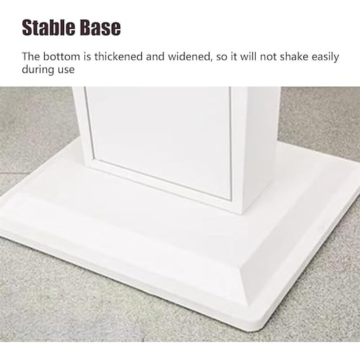 Metal Podium Floor-Standing Lecterns Simple Elegant Podium Stand with Storage Space Pulpits with Tilting Top Shelf Lecterns