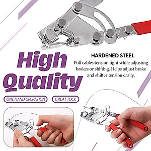 Swpeet 102Pcs Professional Alloy Bike Cable End Caps Cable End Crimps and Stainless Steel Cable Wire and Housing Cutter Scissors with Brake Shifter Gear Cable Caliper Puller Plier Tool