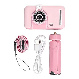 SUNGOOYUE Kids HD Camera 40MP Photo 1080P Video, 180 Degrees Flip Lens, Toy for Photography (Pink)