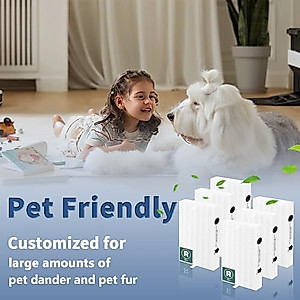 Air Purifier HEPA Filter R Replacement for Honeywell Air Purifier HPA100/200/300 and 5000 Series, 6 Pack True HEPA Filter Compatible with Honeywell R Filter (HRF-R3 & HRF-R2 & HRF-R1)