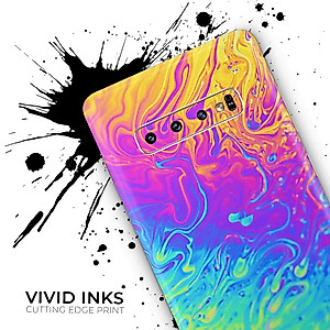 DesignSkinz Neon Color Fushion V2 Protective Vinyl Decal Wrap Skin Cover Compatible with The Samsung Galaxy S20 (Screen Trim & Back Glass Skin)