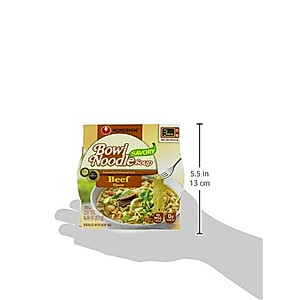 NongShim Bowl Noodle Soup, Beef, 3.03 Ounce (Pack of 12)