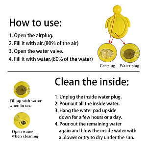 Infant Toys,Duck Tummy Baby Toys, Inflatable Play Mat Water Mat Baby Toys, Fun Early Development Activity Play Center for Newborn (36 x 28 in)