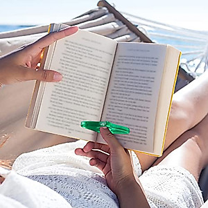 3 Pieces Thumb Book Page Holder Resin Thumb Bookmark Personalized Thumb Reading Ring Handmade Finger Book Holder Book Reading Accessories for Reading in Bed Teachers Readers Book Lovers Gifts Literary