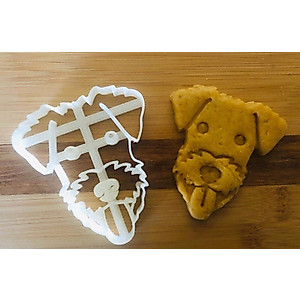 Airedale Terrier Cookie Cutter and Dog Treat Cutter - Dog Face - 3 inch