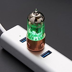 Handmade 128GB Green Pentode Electron Tube USB 3.1 Flash Drive. Steampunk/Industrial Style
