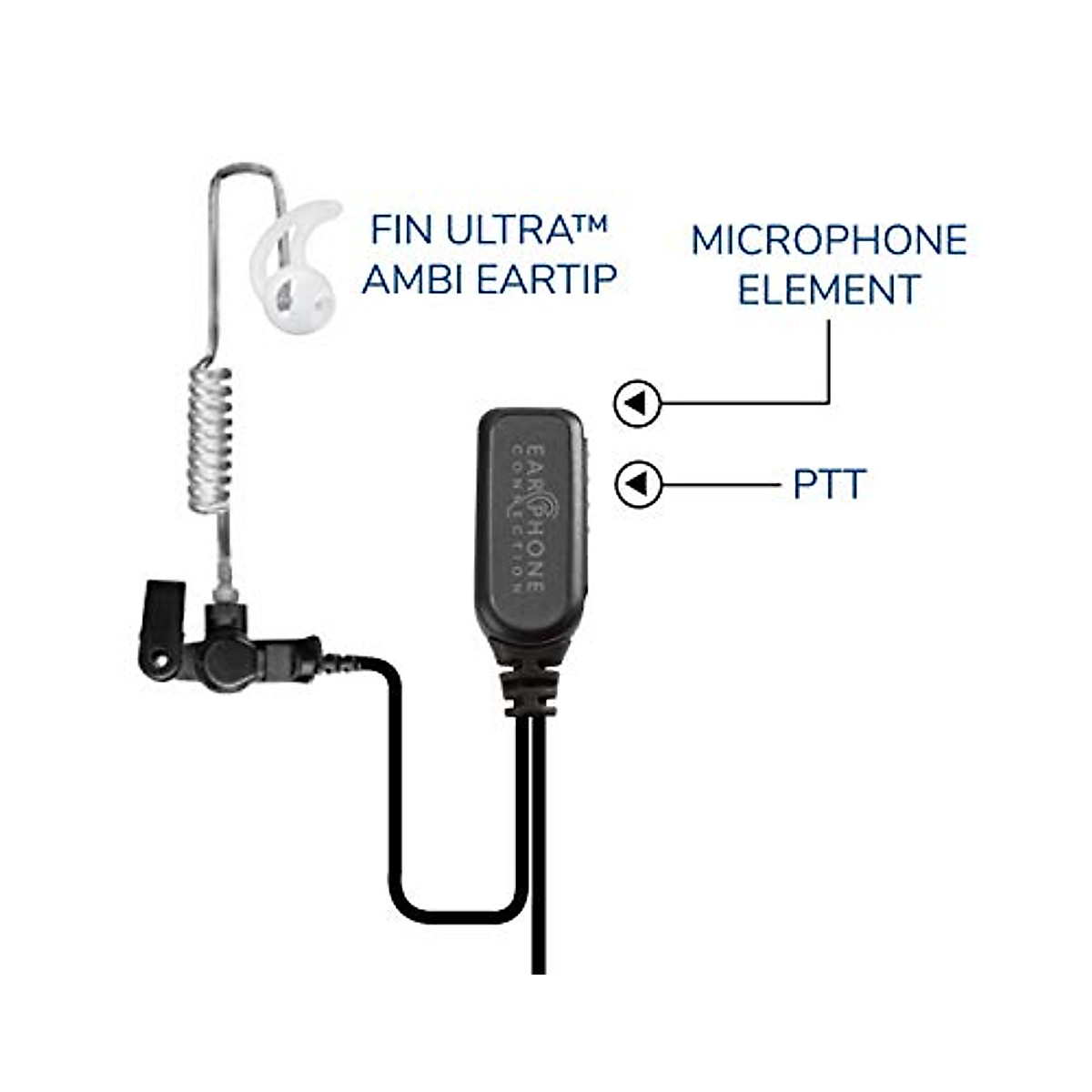 Radio Earpiece for Motorola XTS Series, EP1323QR Quick Release Hawk Lapel Mic, Police Surveillance Headset, Includes Exclusive Accessory Pack