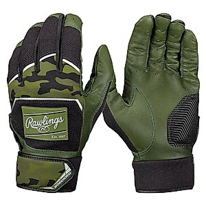 Rawlings | WORKHORSE Baseball Batting Gloves | Youth Medium | White