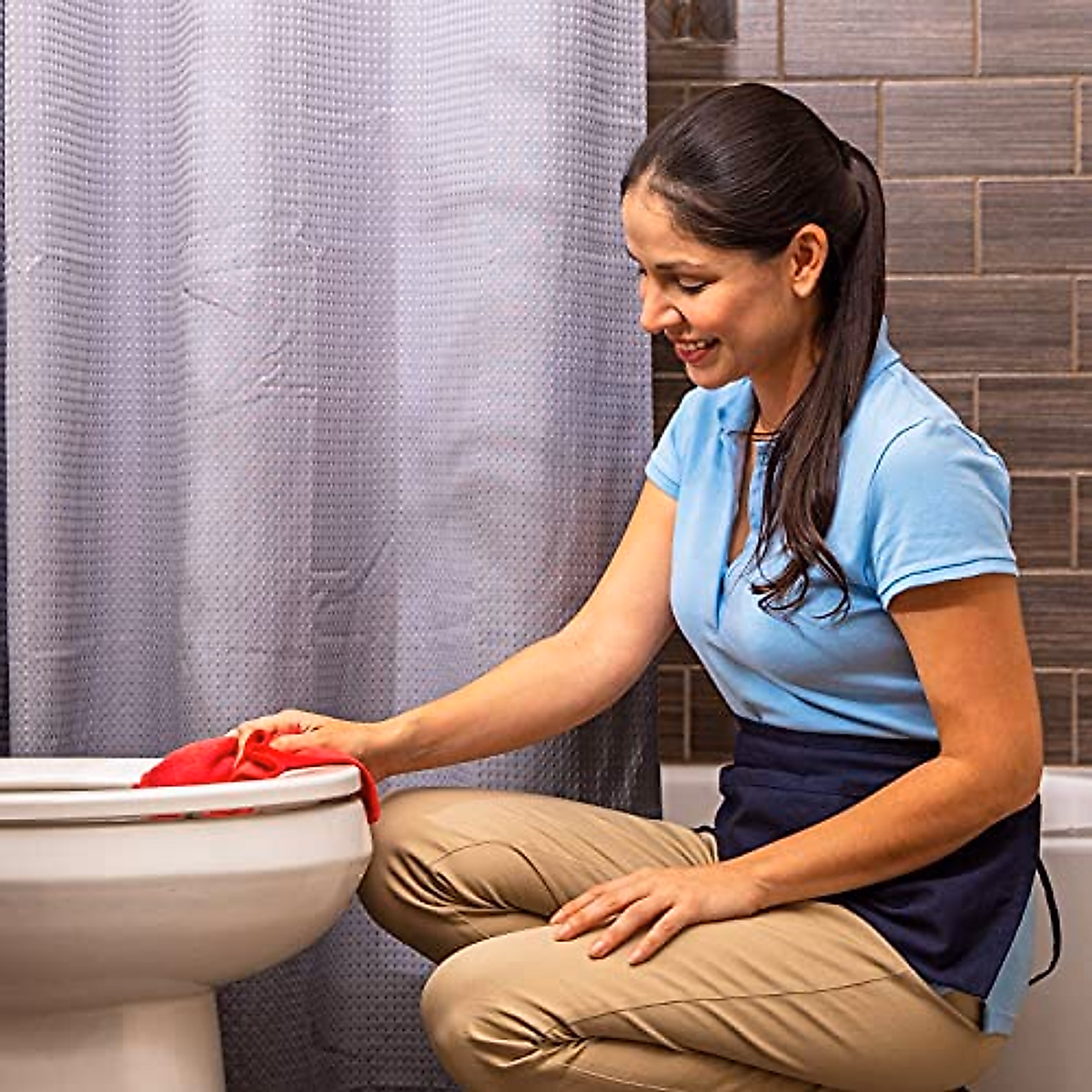 Bulk 12” X 12” Economy All Purpose Microfiber Towels Wholesale - Case Quantity (400 Count) | No Fraying | High Density Microfiber | c | Long-Lasting (Black)