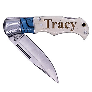 Custom Personalized Lightweight Compact Small Folding Pocket Knife for Women