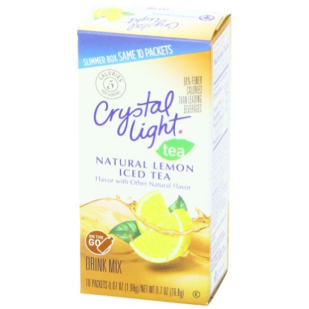 Crystal Light Sugar-Free Lemon Iced Tea On-The-Go Powdered Drink Mix 120 Count