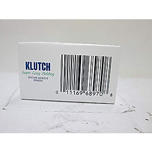 Klutch Denture Adhesive Powder - 1.75 Oz(Pack of 6)