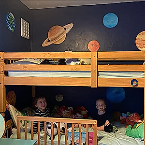 Solar System Wall Stickers for Kids , Universe Space Wall Sticker, Large Size Planet Wall Decal, Space Wall Decor for Bedroom Classroom Playroom Nursery Birthday Gift Idea(L)