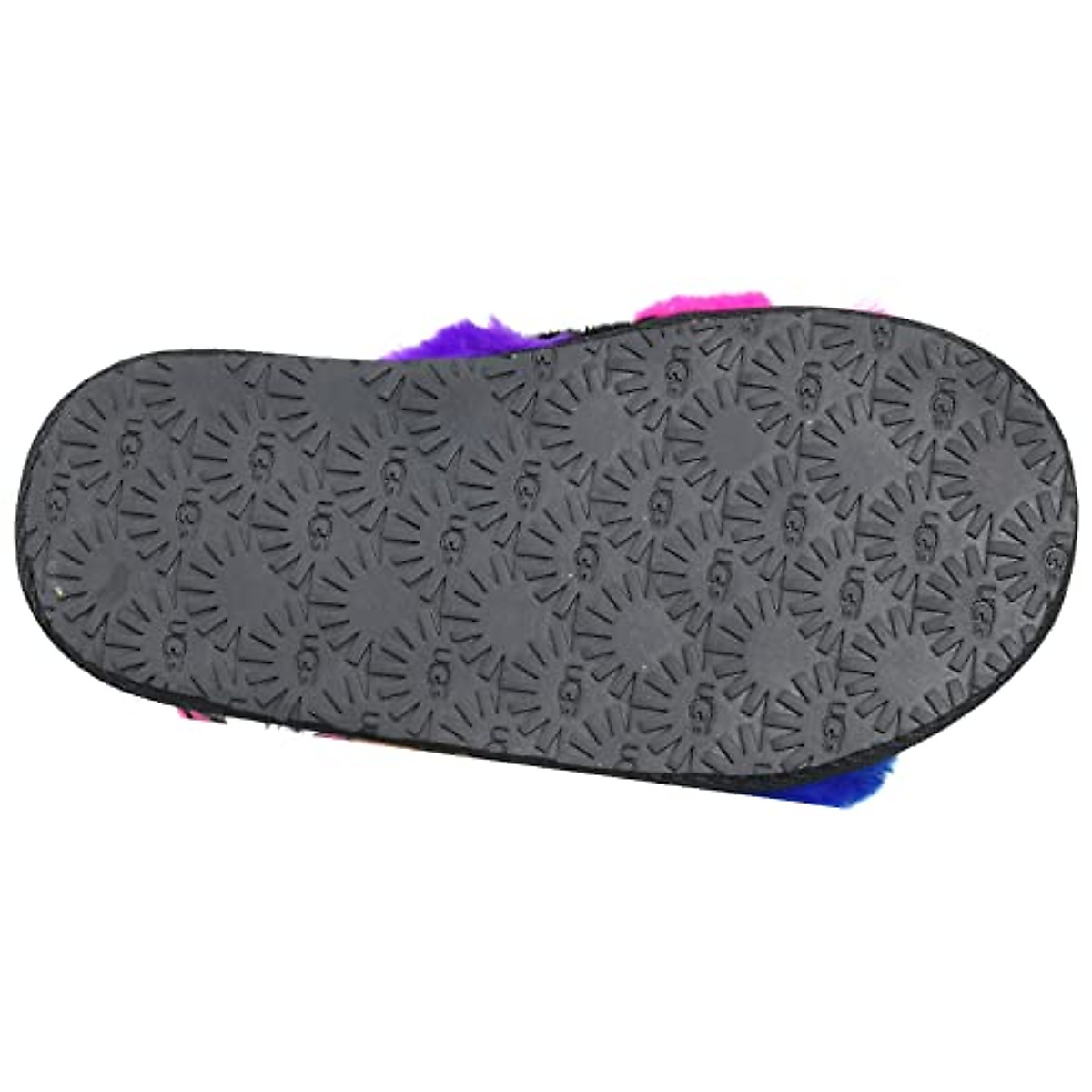 UGG Girls T Fluff Yeah Party Spots Slipper, Black, 10 Toddler