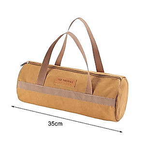 loensy Tent Stakes Storage Bag Multifunctional Large Capacity Bags Case for Camping