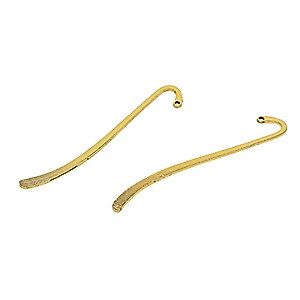 Amagogo 20 Bookmarks Book Markers Stationery Label Jewelry, Antique Gold