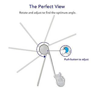 Cell Phone Multi-Angle Stand Holder Mobile Phone Dock Compatible for iPhone 12 11 Pro Max SE XS XR 8 Plus 6 7, Samsung Galaxy Note20 S20 Or Any Device from Inch Adjustable Foldable Smartphone Stand