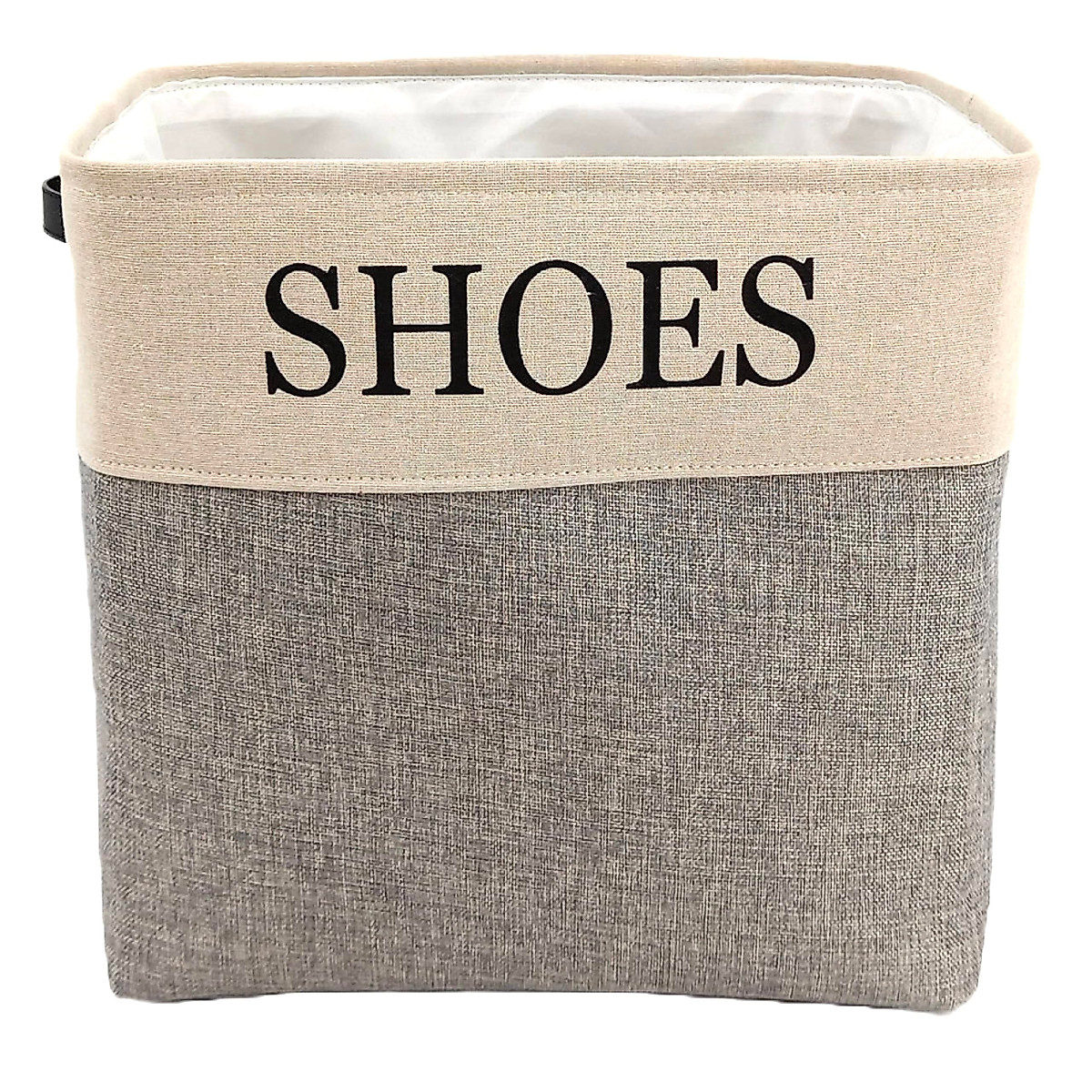 Shoe Storage Bin and Organizer for Hallway, Entryway or Mudroom. Space saver for many pairs of footware to store in one stylish container.
