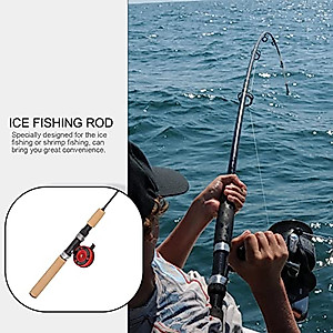 Ice Fishing Suit Fishing Supply Ice Fishing Rod Short Fishing Rod Winter Fishing Rod Outdoor Supply Ice Fishing Tool Fishing Accessory Compact Fishing Pole Lure Fishing Rod
