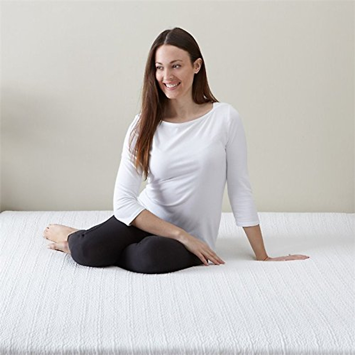 Classic Brands Memory Foam 8-Inch Mattress CertiPUR-US Certified, Adjustable Base Friendly | Bed-in-a-Box Twin ,White