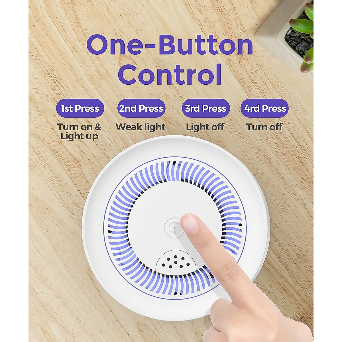 raydrop Small Air Purifier for Home Bedroom, Personal Desk Mini Air Purifier, Room Hepa Air Purifier Fresheners Cleaner for Pets, Smoke, Desktop, Office (White)