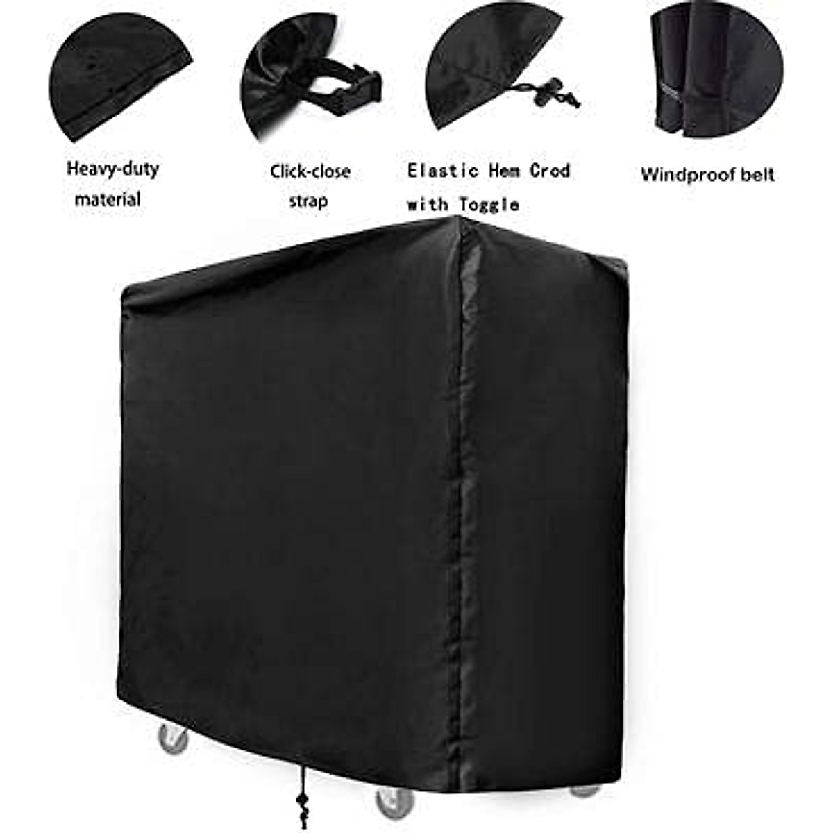 Rolling Cooler Cart Cover 420D Waterproof Patio Cooler Cart Cover Patio Cooler Cover with UV Coating Patio Ice Chest Protector for Outdoor Rolling Beverage Cart 37.4 x 19.68 x 36.22Inch Black