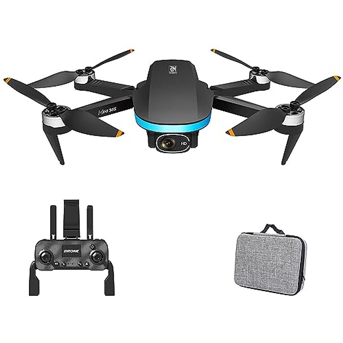 RKSTD Foldable FPV RC Drone For Adults Beginners And Kids; Voice Gesture Control RC Quadcopter With HD WiFi Camera, Brushless Motor, Auto Hover, Waypoint Flying
