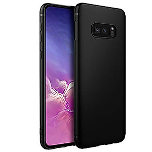 EasyAcc Phone Case for Samsung Galaxy S10e [Support Wireless Charging], Matte Black Slim TPU 5.8 Inch Cases Finish Profile Soft Thin Back Protective Cover Compatible with Samsung Galaxy S10e 5.8