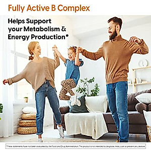Doctor's Best, Fully Active B Complex Supports Energy Nervous System Optimal Health Positive Mood Wellbeing NonGMO Gluten Free Vegan Soy Free, 60 Count