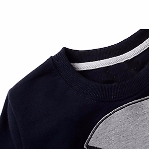 CM-Kid Little Boys' Elephant Long Sleeve T-shirt Cartoon Head Sweatshirt, Black, 3T