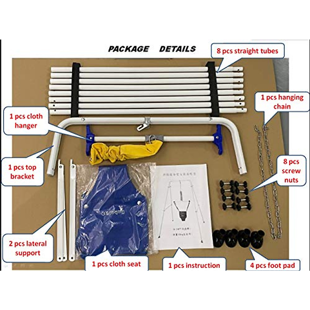 Stylish Baby Door Jumper Set with Hanging Shelf Adjustable Toddler Baby Bouncer Baby Toys…